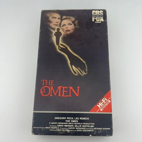 Media | The Omen Vhs 1984 Cbs Fox Video Horror Classic Gregory Peck Lee ...